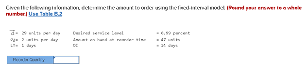 Solved Given the following information, determine the amount | Chegg.com