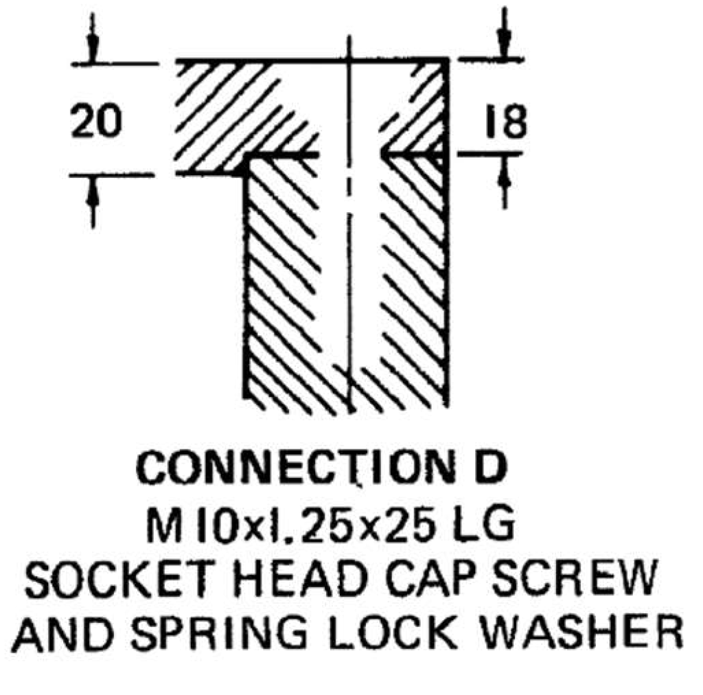 CONNECTION D SOCKET HEAD CAP SCREW AND SPRING LOCK | Chegg.com