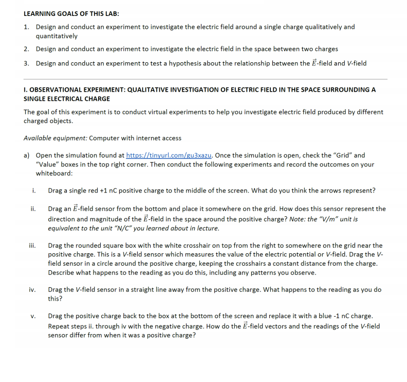 Solved LEARNING GOALS OF THIS LAB: 1. Design and conduct an | Chegg.com