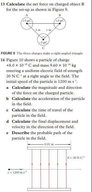 Solved 13 Calculate the net force on charged object B for | Chegg.com