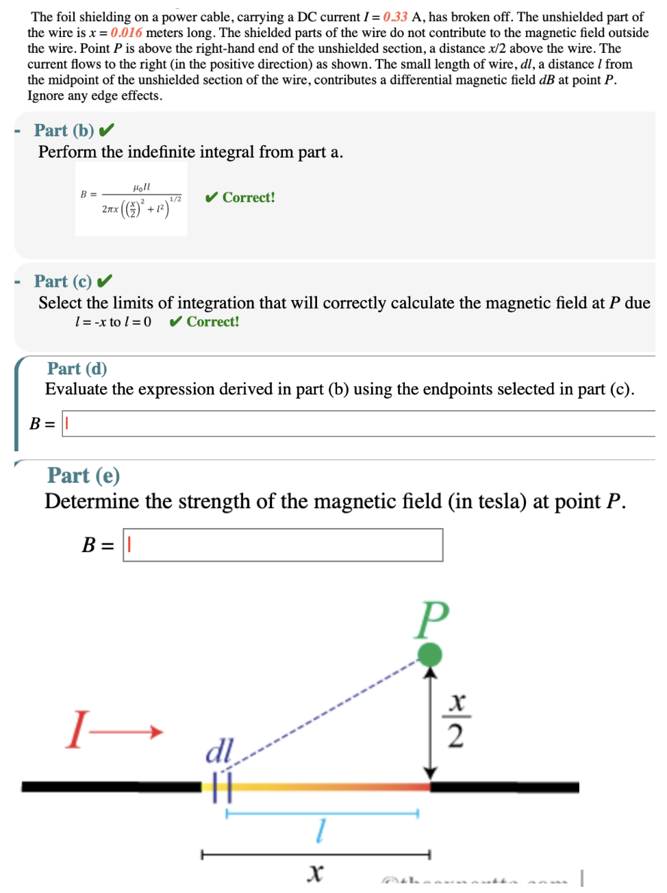 Solved The foil shielding on ﻿a power cable, carrying a DC | Chegg.com