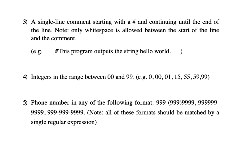 Solved 2. Write down the extended regular expression for | Chegg.com