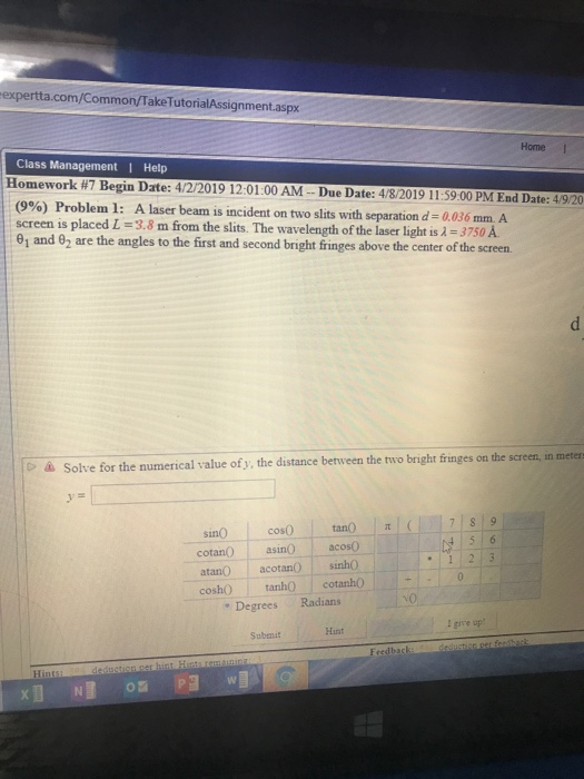 Solved expertta.com/Common/TakeTutorialAssignment.aspx Home | Chegg.com