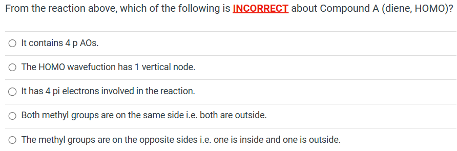Solved From the following reaction, provide your answers to | Chegg.com