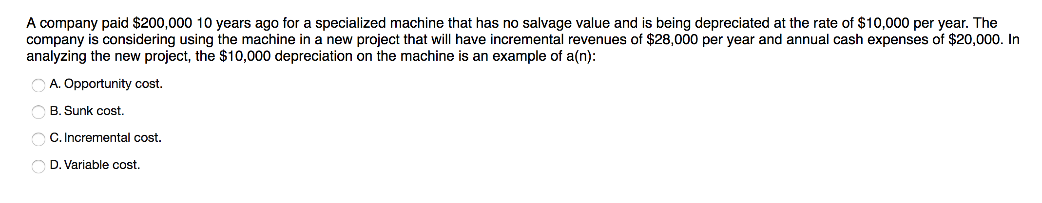 Solved A company paid $200,000 10 years ago for a | Chegg.com