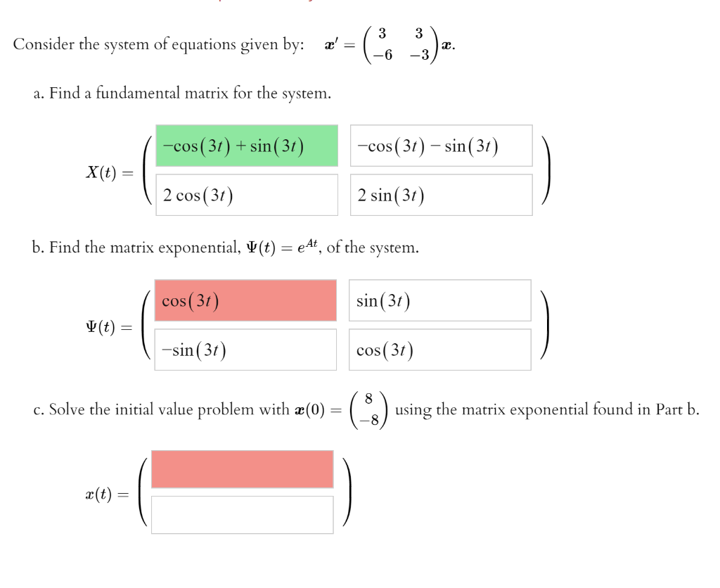 Solved Consider the system of equations. Find a fundamental | Chegg.com