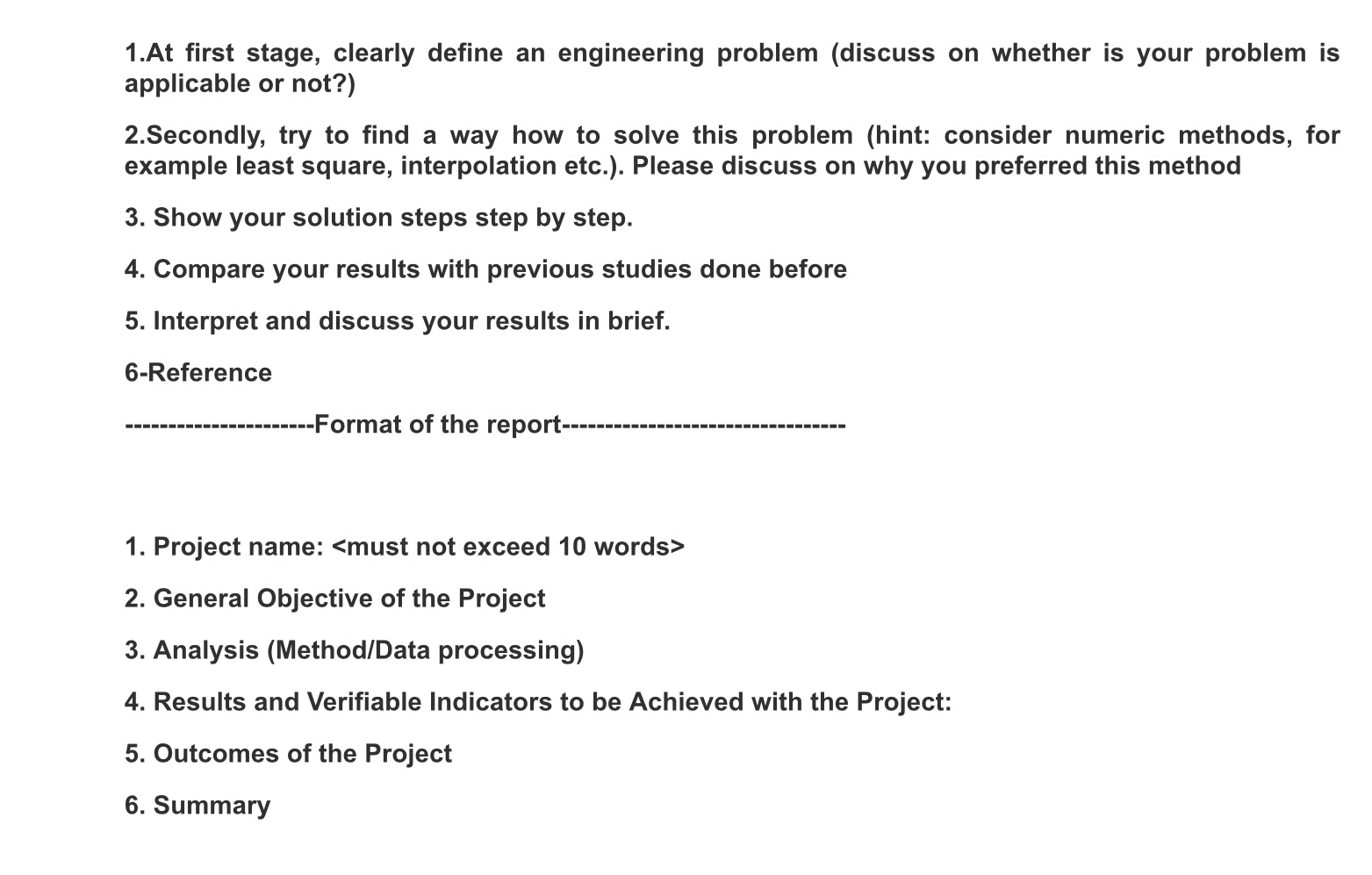 Solved 1.At first stage, clearly define an engineering | Chegg.com