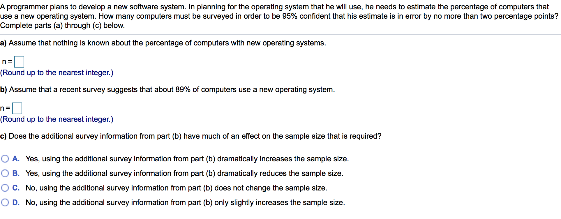 Solved A programmer plans to develop a new software system. | Chegg.com