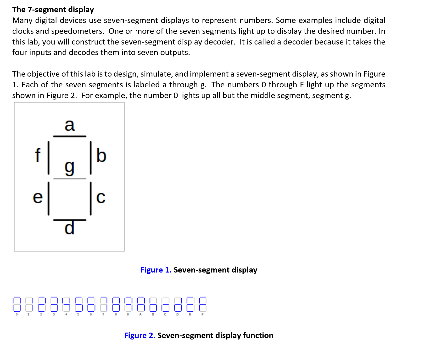 The 7-segment displayMany digital devices use | Chegg.com
