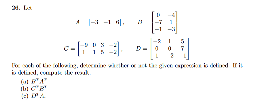 Solved 26. Let | Chegg.com