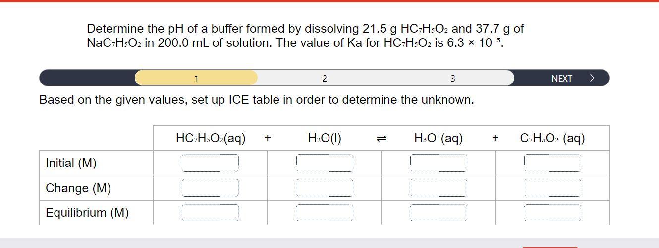 Solved Determine the pH of a buffer formed by dissolving | Chegg.com