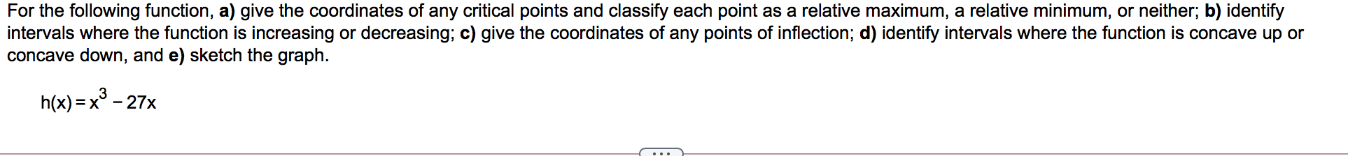 Solved For the following function, a) give the coordinates | Chegg.com