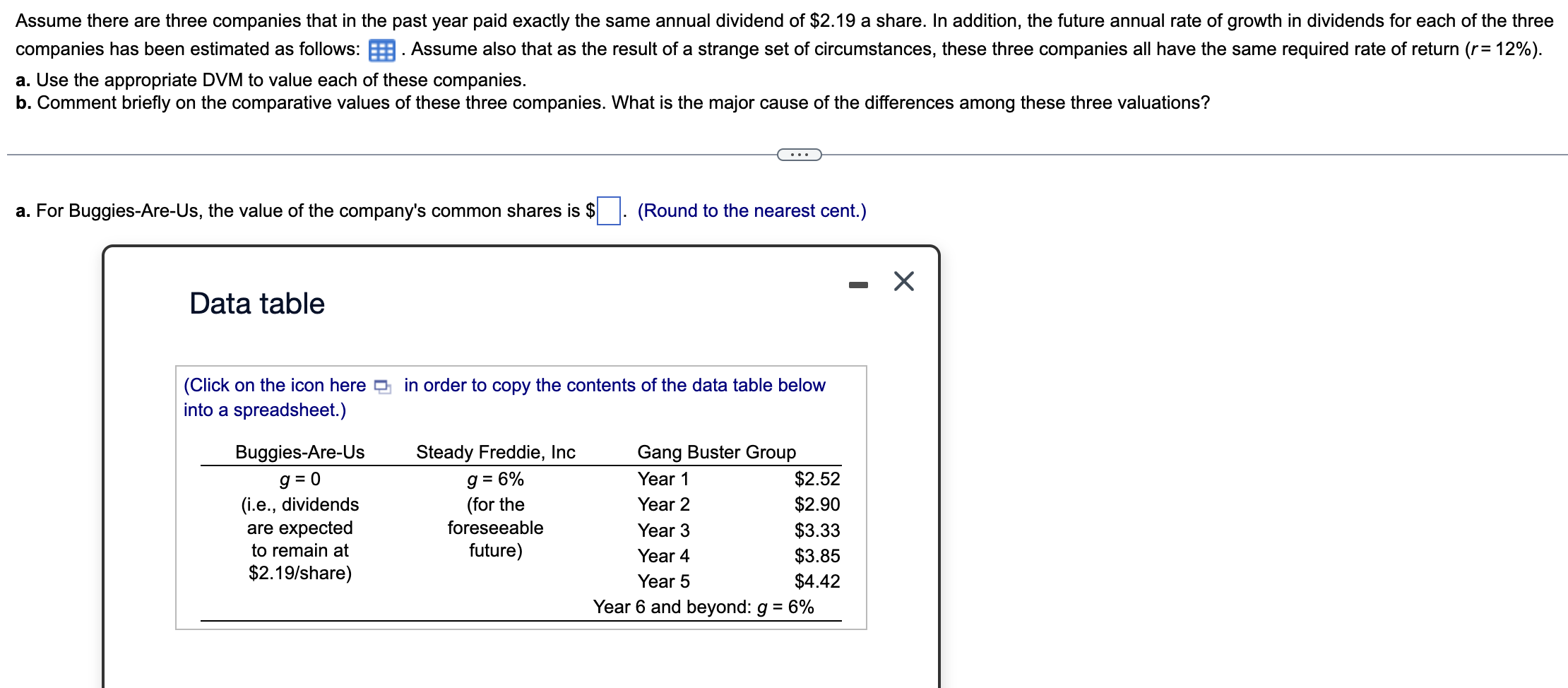 Solved Assume there are three companies that in the past | Chegg.com