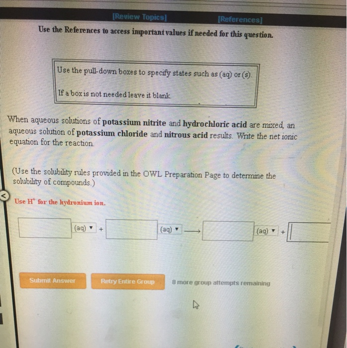 Solved Review Topics] References] Use the References to | Chegg.com
