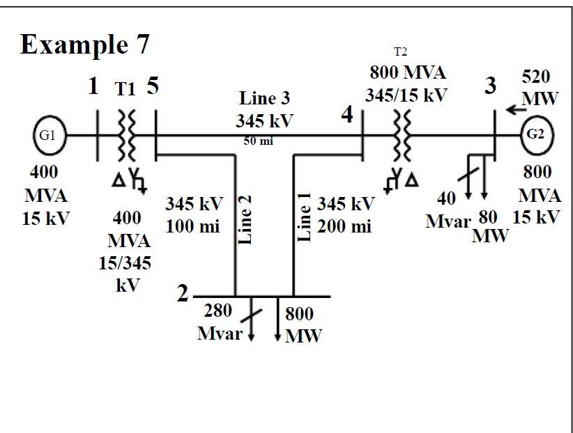 Example 7 Example 7 Contd Table 1 Bus Input 