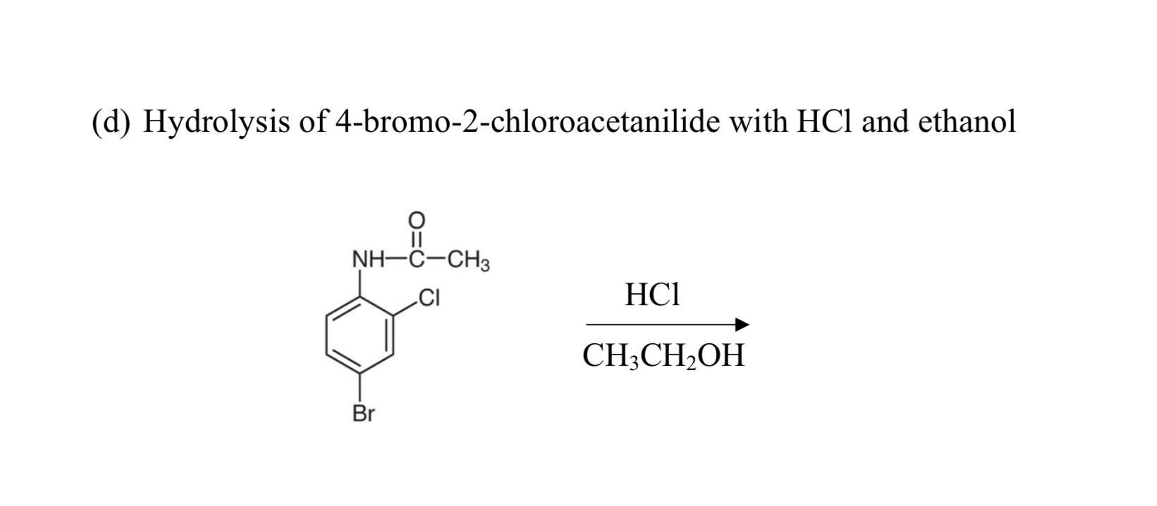 Solved (c) Reaction of acetanilide with bromine + Br2 Quel | Chegg.com