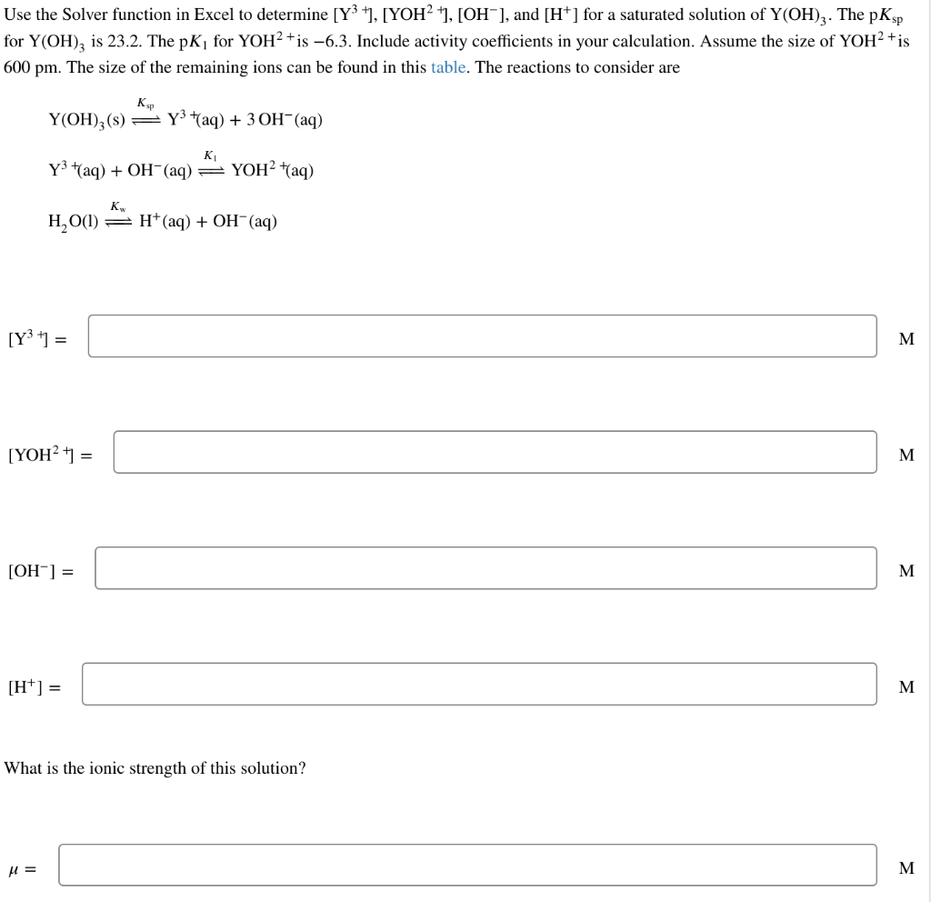 Use the Solver function in Excel to determine | Chegg.com