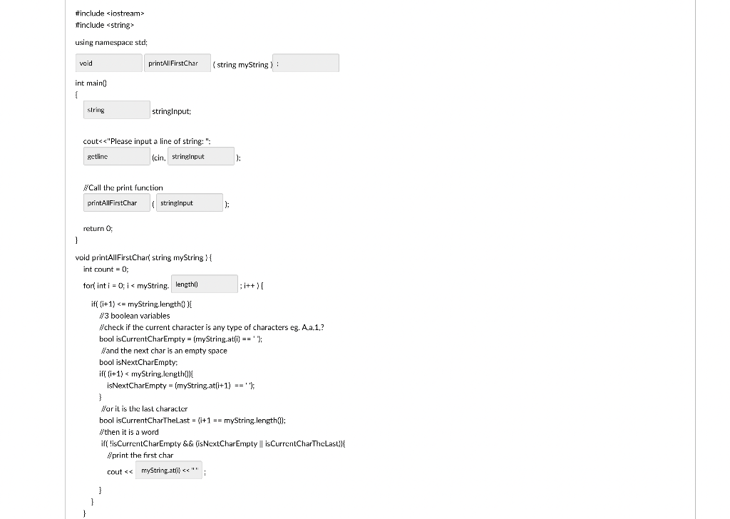 Solved Write a function that accepts a string as argument | Chegg.com