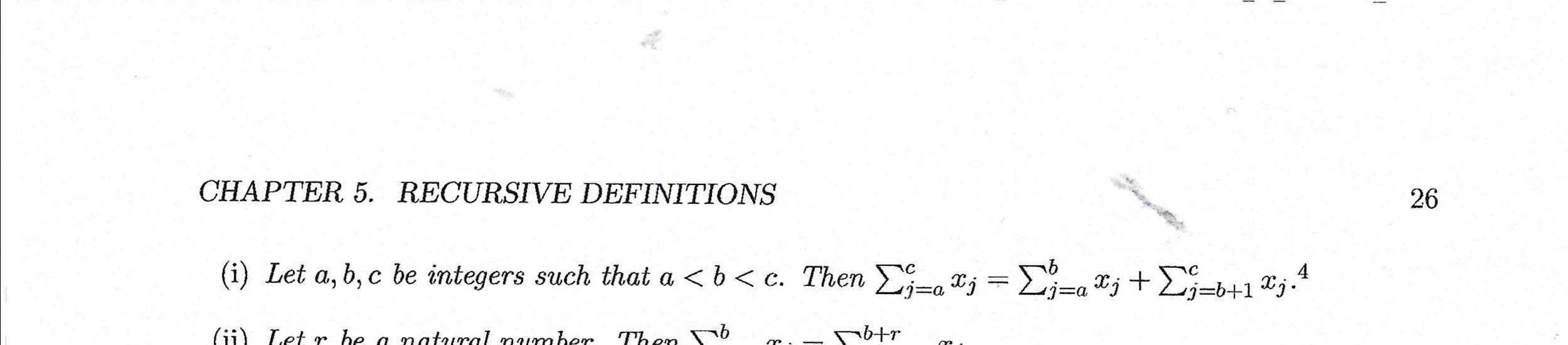 Solved CHAPTER 5. RECURSIVE DEFINITIONS 26 (i) Let a,b,c be | Chegg.com