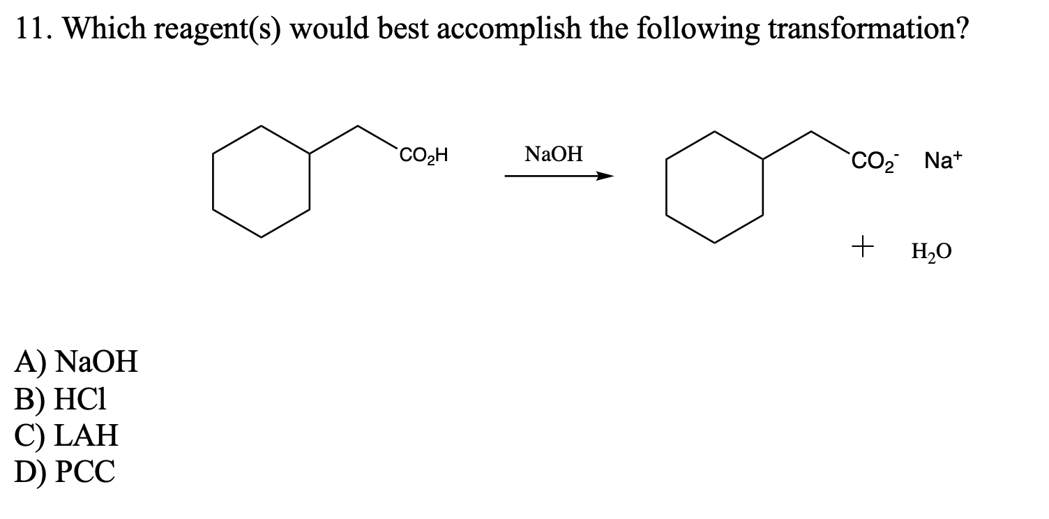 Solved 1. Which compounds below will NaBH4 not reduce? CO2H | Chegg.com