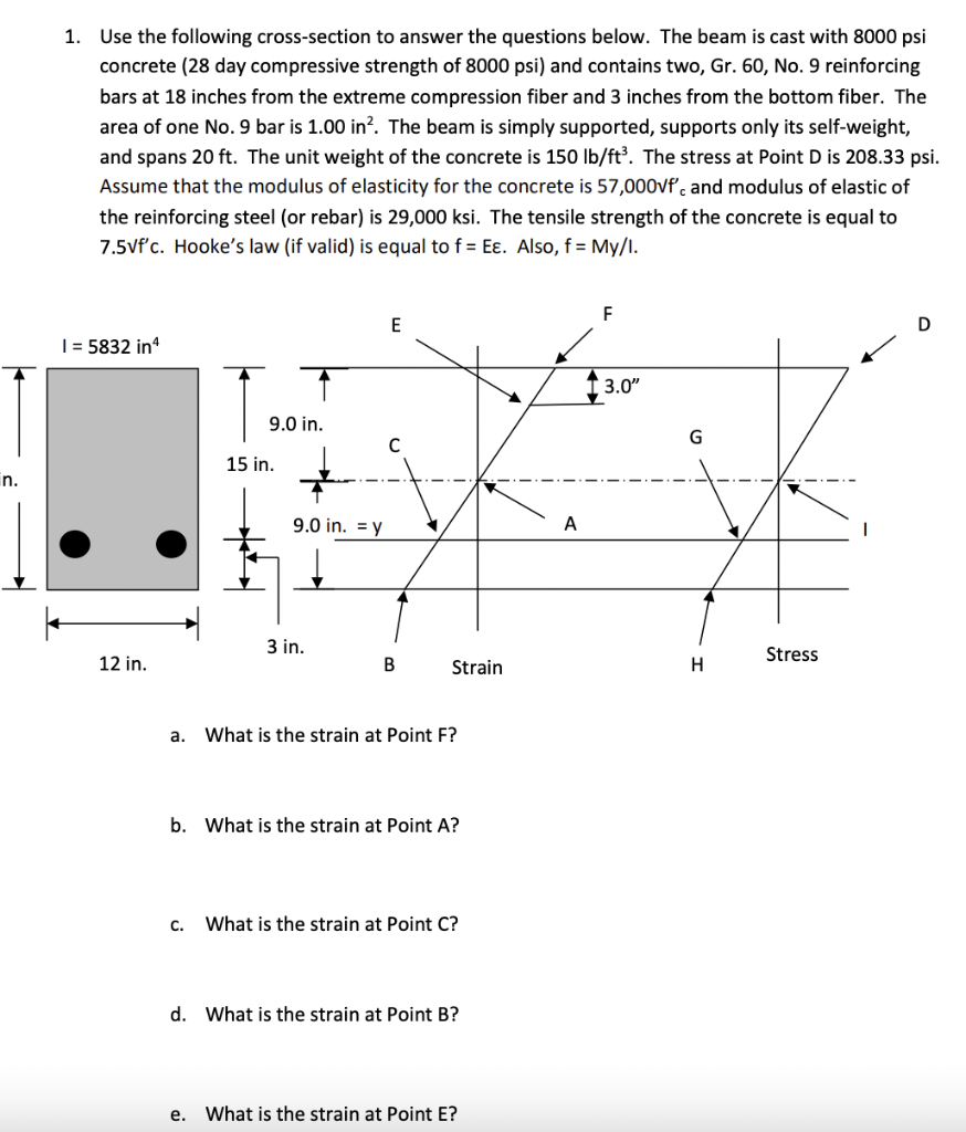 Solved 1. Use the following cross-section to answer the | Chegg.com