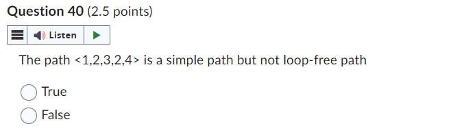 Solved The path is a simple path but not | Chegg.com