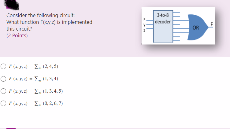 Solved 3-to-8 decoder Consider the following circuit: What | Chegg.com