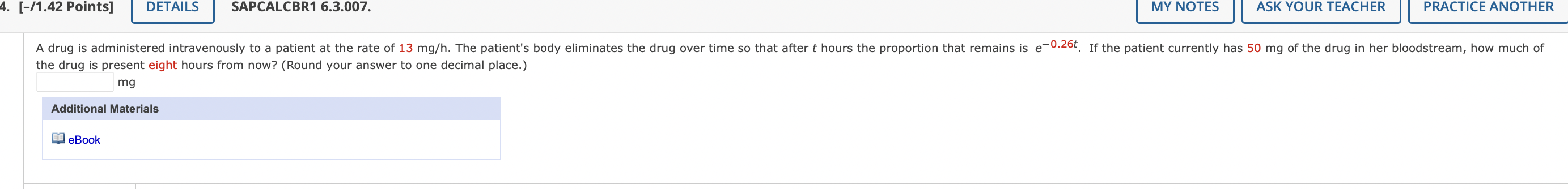 Solved A drug is administered intravenously to a patient at | Chegg.com