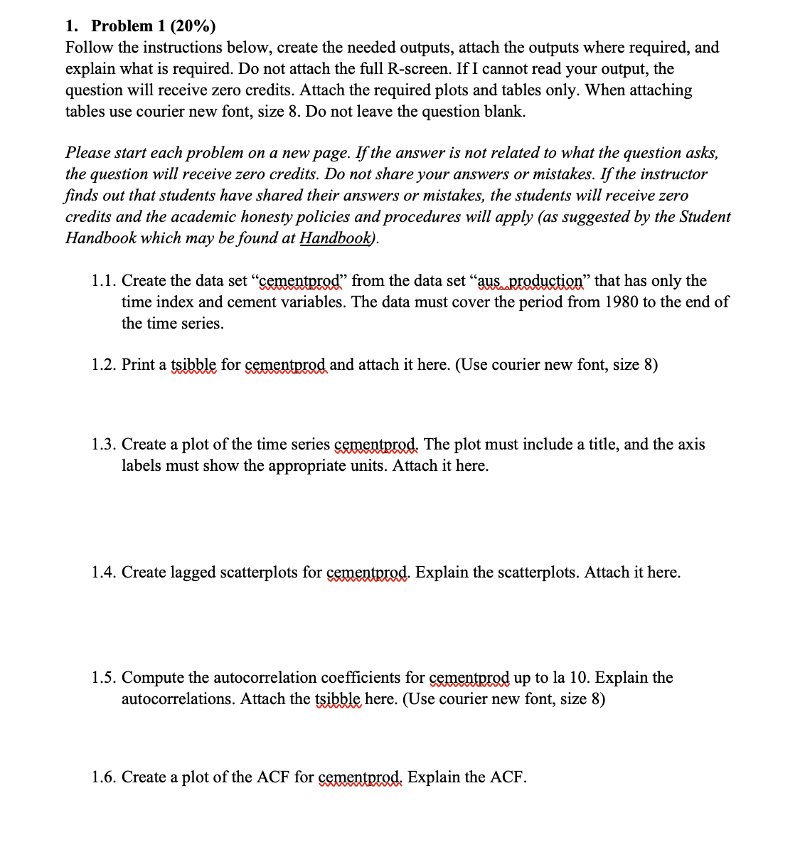 Solved 1. Problem 1(20%) Follow the instructions below, | Chegg.com