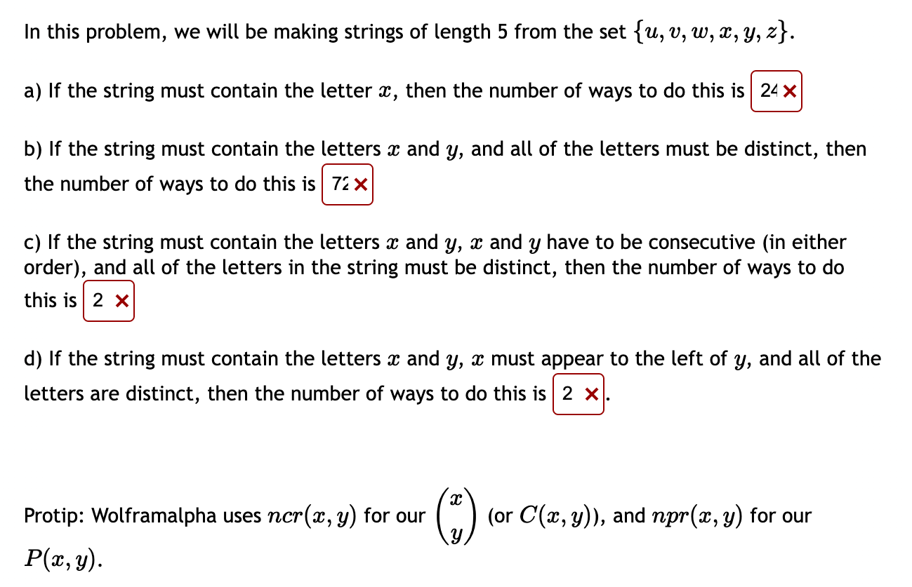 In this problem, we will be making strings of length | Chegg.com