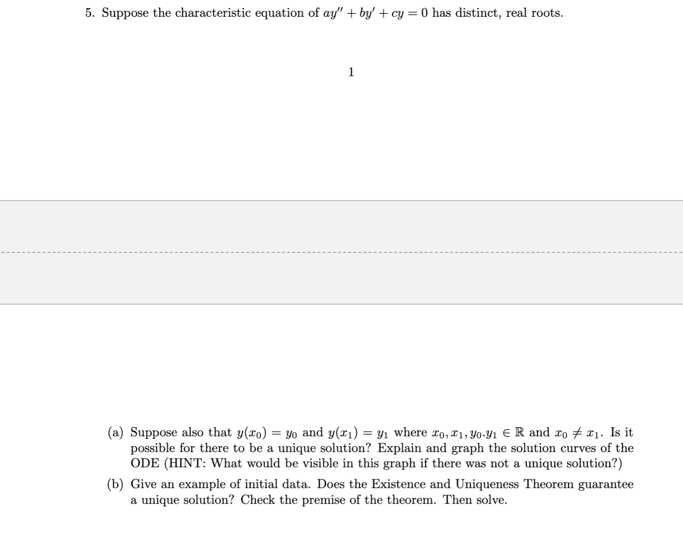 5. Suppose the characteristic equation of | Chegg.com
