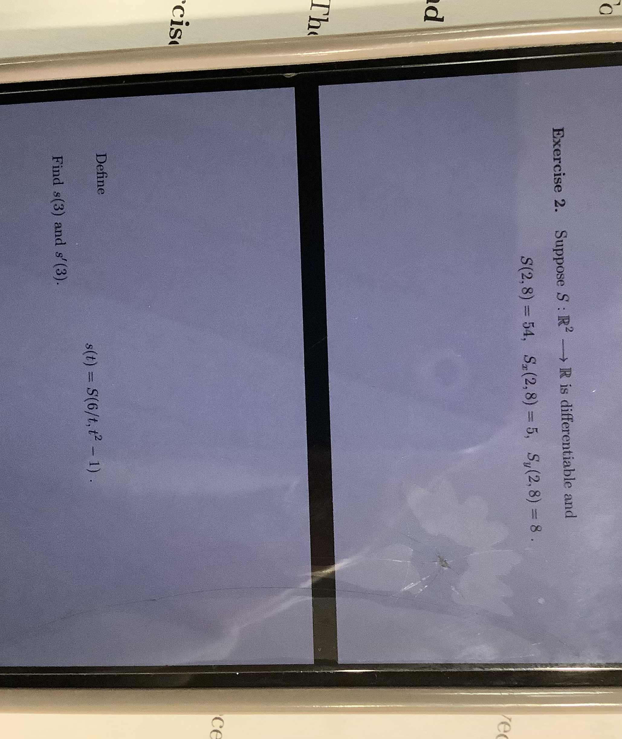 Solved Exercise 2 Suppose S R2 R Is Differentiable And