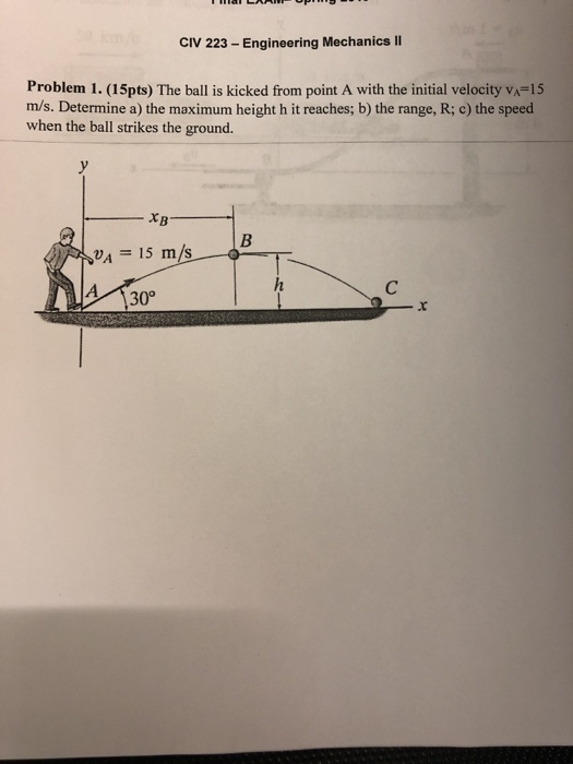 Solved CIV 223 -Engineering MechanicsII Problem 1. (15pts) | Chegg.com Solved CIV 223 -Engineering MechanicsII Problem 1. (15pts) | Chegg.com