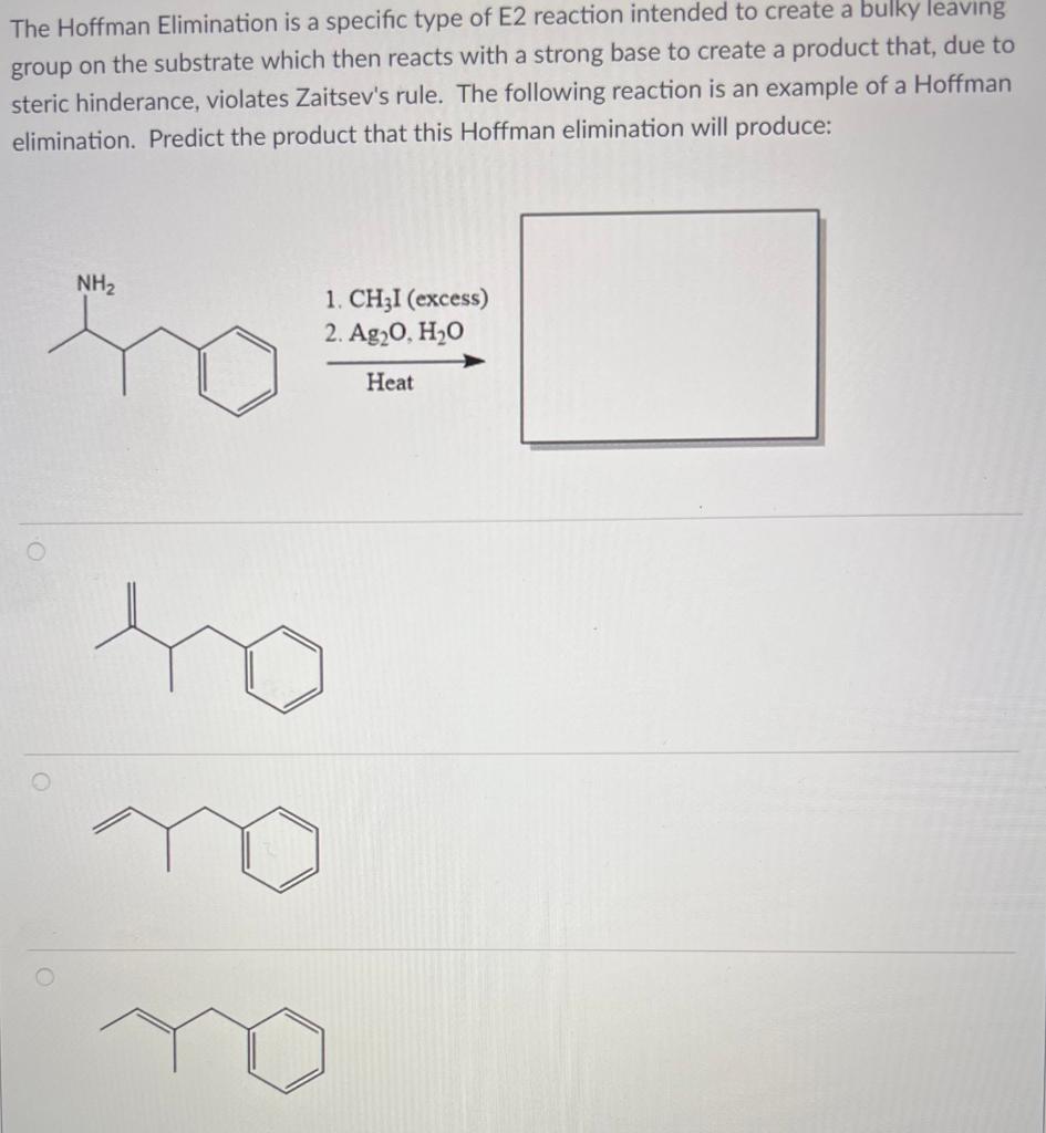 Solved m None of these The Hoffman Elimination is a | Chegg.com