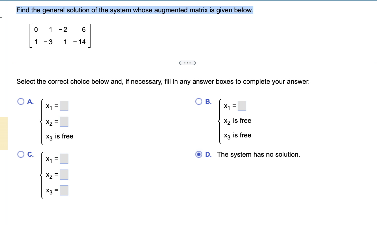 Solved Find the general solution of the system whose | Chegg.com