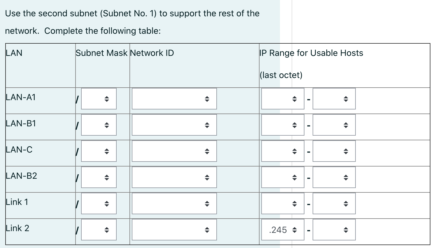 Solved A Class C network 192.168.18.0 /24 is to be divided | Chegg.com