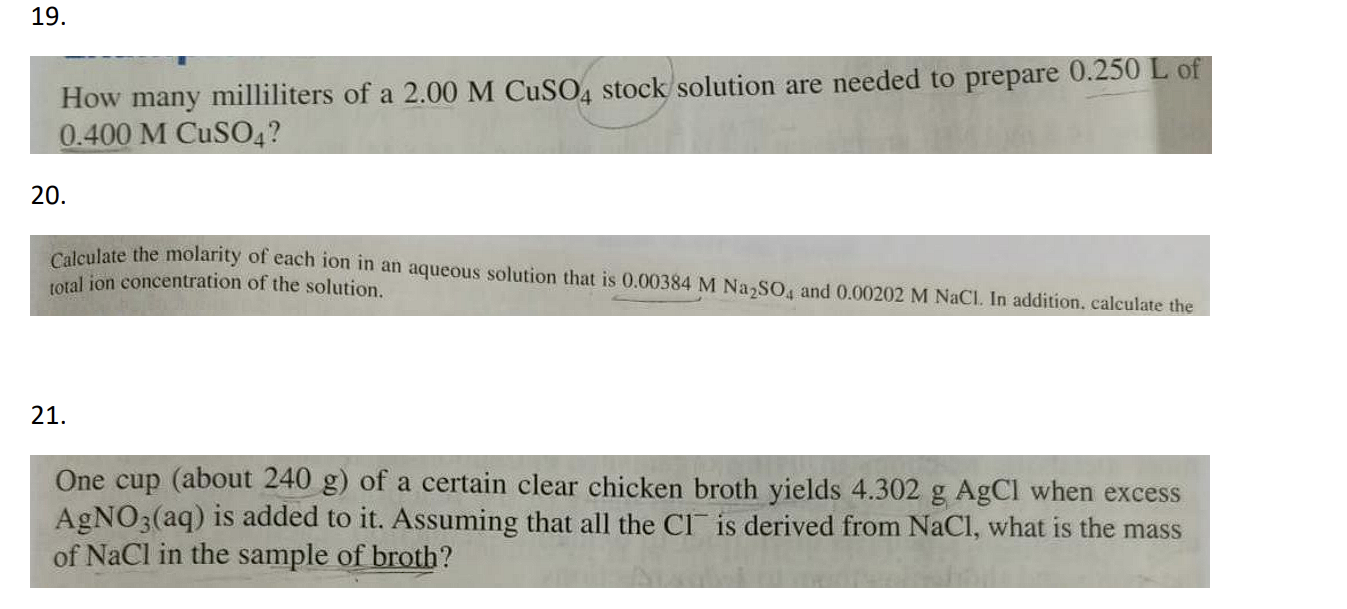 Solved How many milliliters of a 2.00MCuSO4 stock solution | Chegg.com