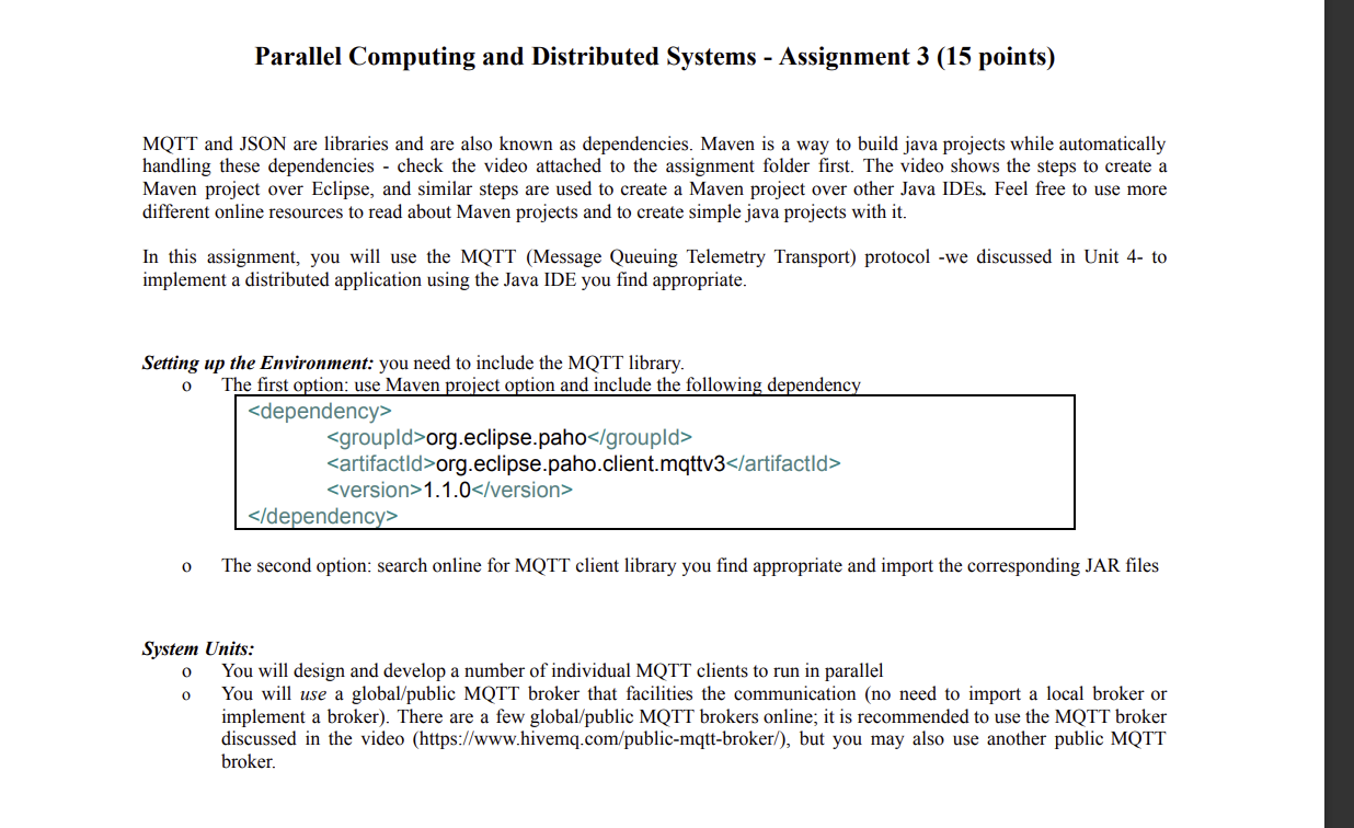 Solved Parallel Computing and Distributed Systems - | Chegg.com