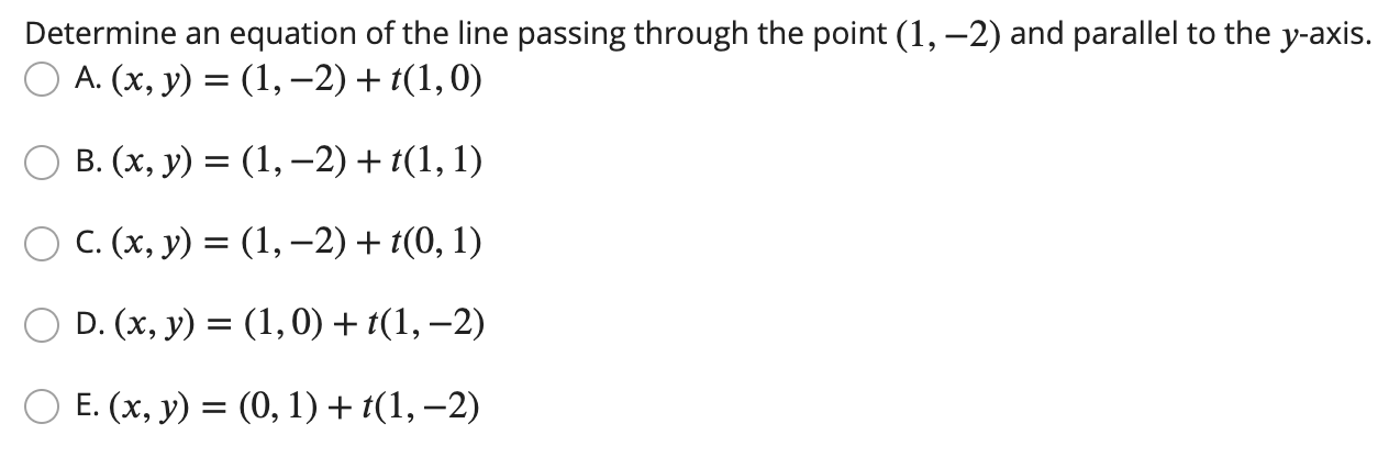 Solved Determine An Equation Of The Line Passing Through The