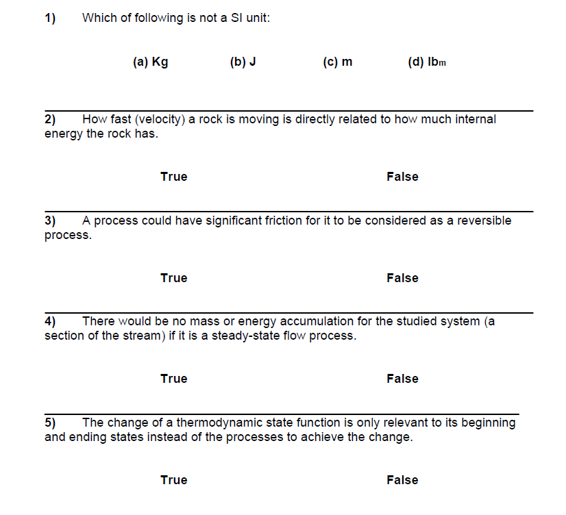 Solved 1) Which of following is not a Sl unit: (a) Kg (b) | Chegg.com