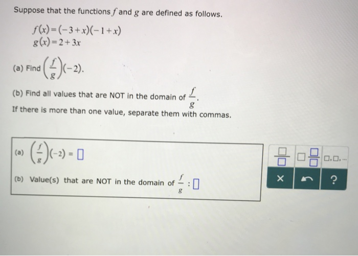 Solved Suppose that the functions h and g are defined as | Chegg.com