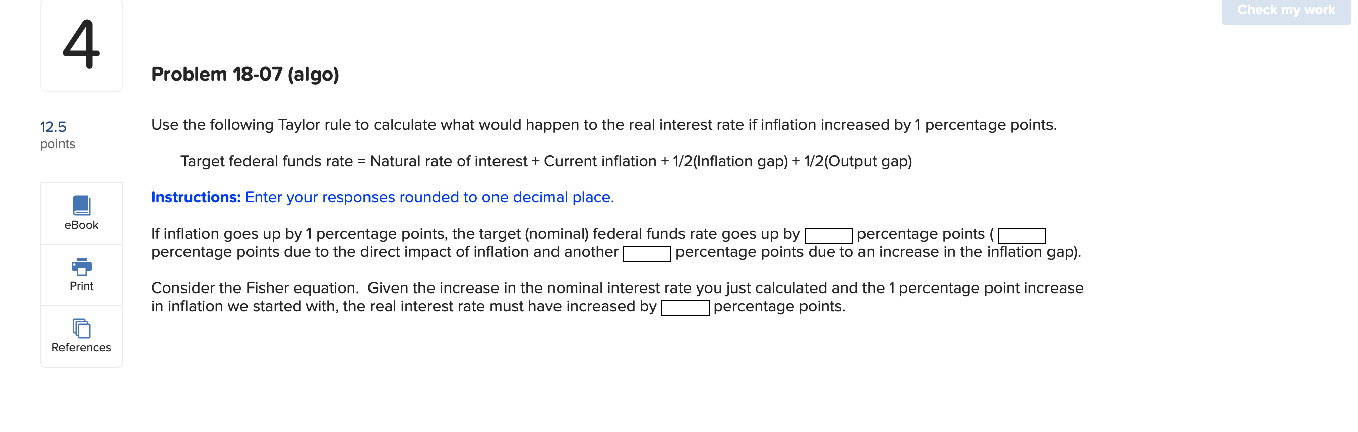 Solved Use the following Taylor rule to calculate what would | Chegg.com