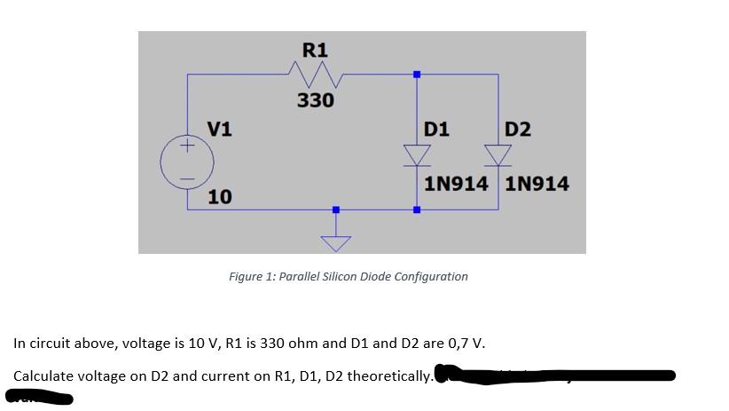 Solved Figure 1 Parallel Silicon Diode Configuration In