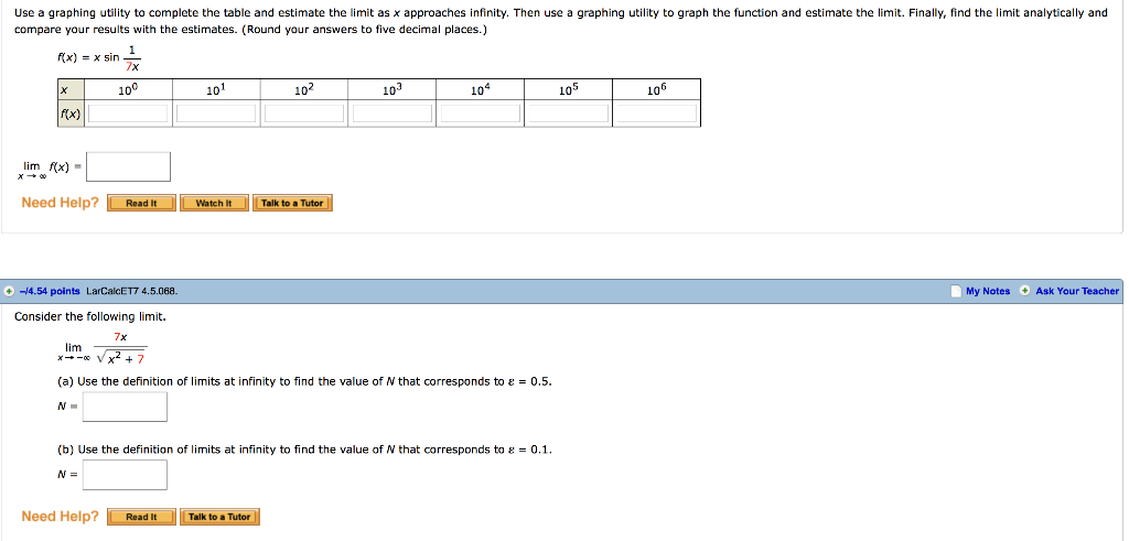 Solved Use a graphing utility to complete the table and | Chegg.com