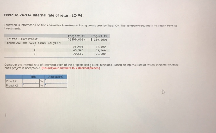 Solved Exercise 24-11 Net present value, profitability index | Chegg.com