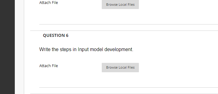 Solved Attach File Browse Local Files QUESTION 6 Write the | Chegg.com