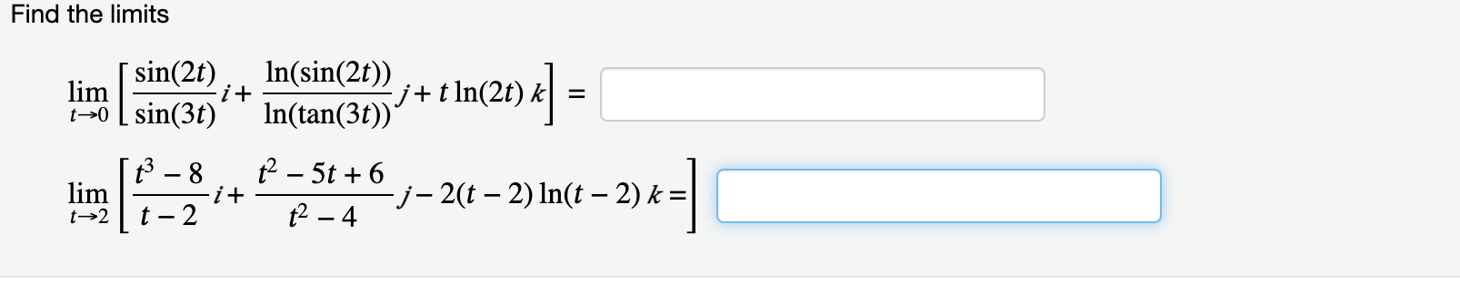 Solved Find the limits | Chegg.com