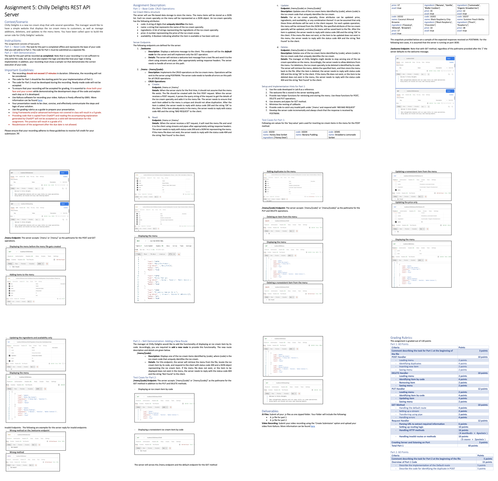 Solved Assignment 5: Chilly Delights REST | Chegg.com