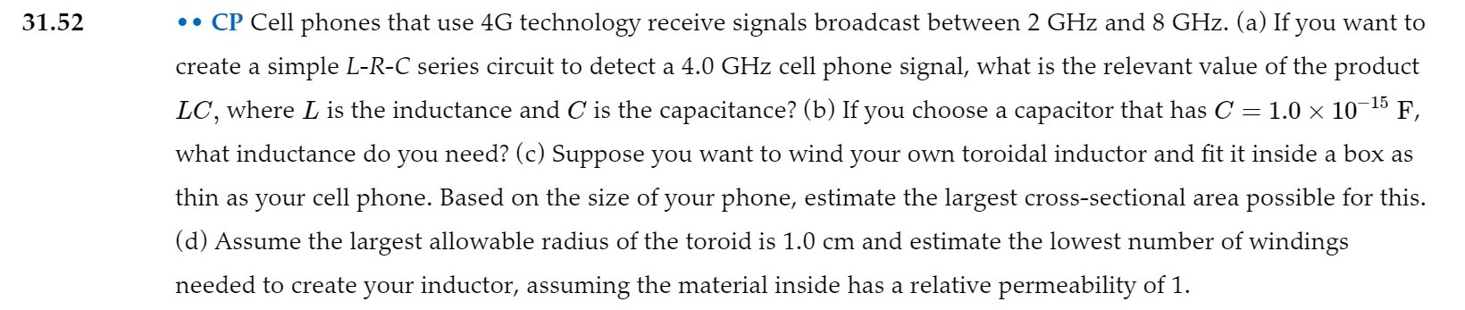 Solved 31.52 • CP Cell phones that use 4G technology receive | Chegg.com