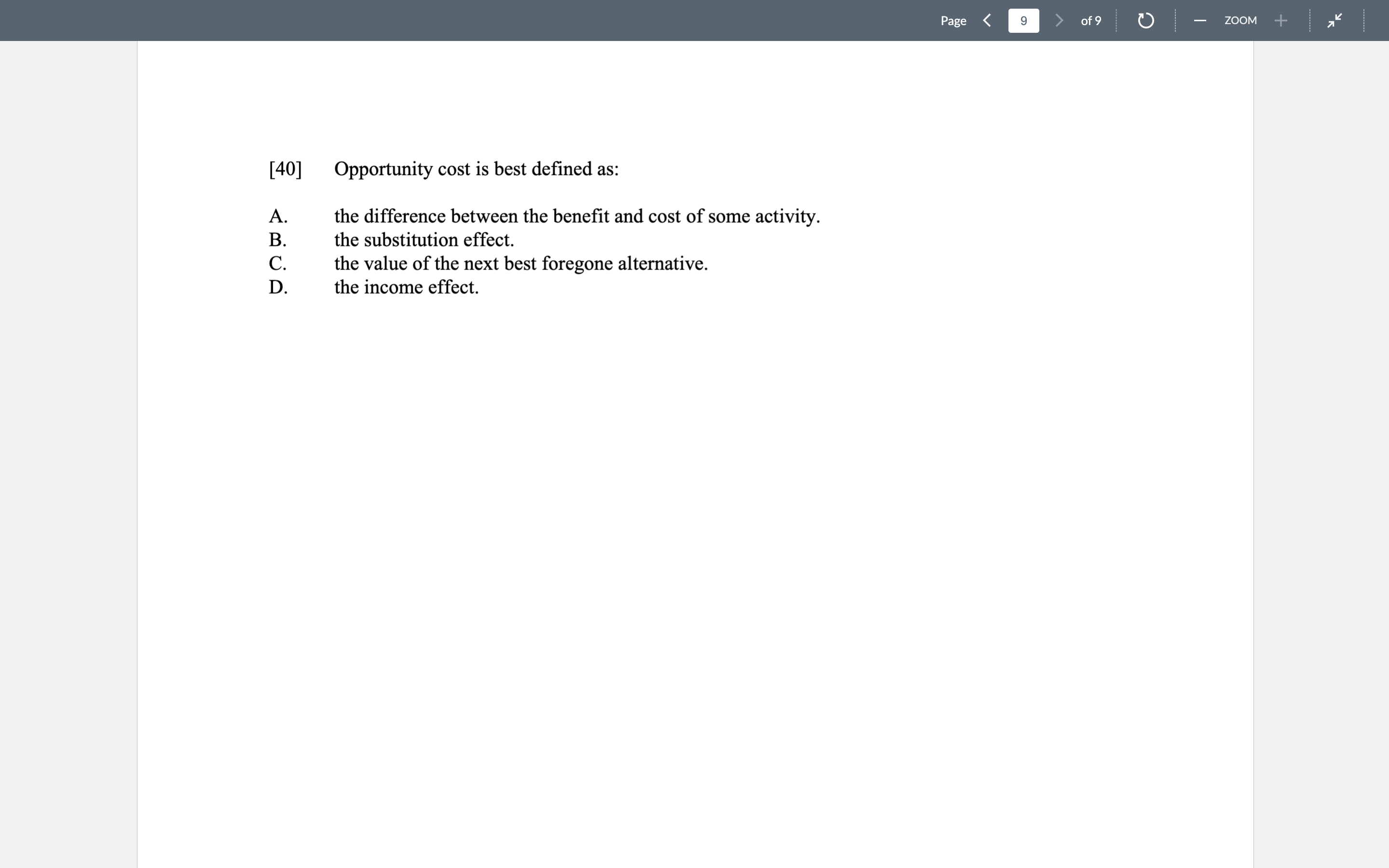 Solved Use the following to answer questions (19) - (21): | Chegg.com